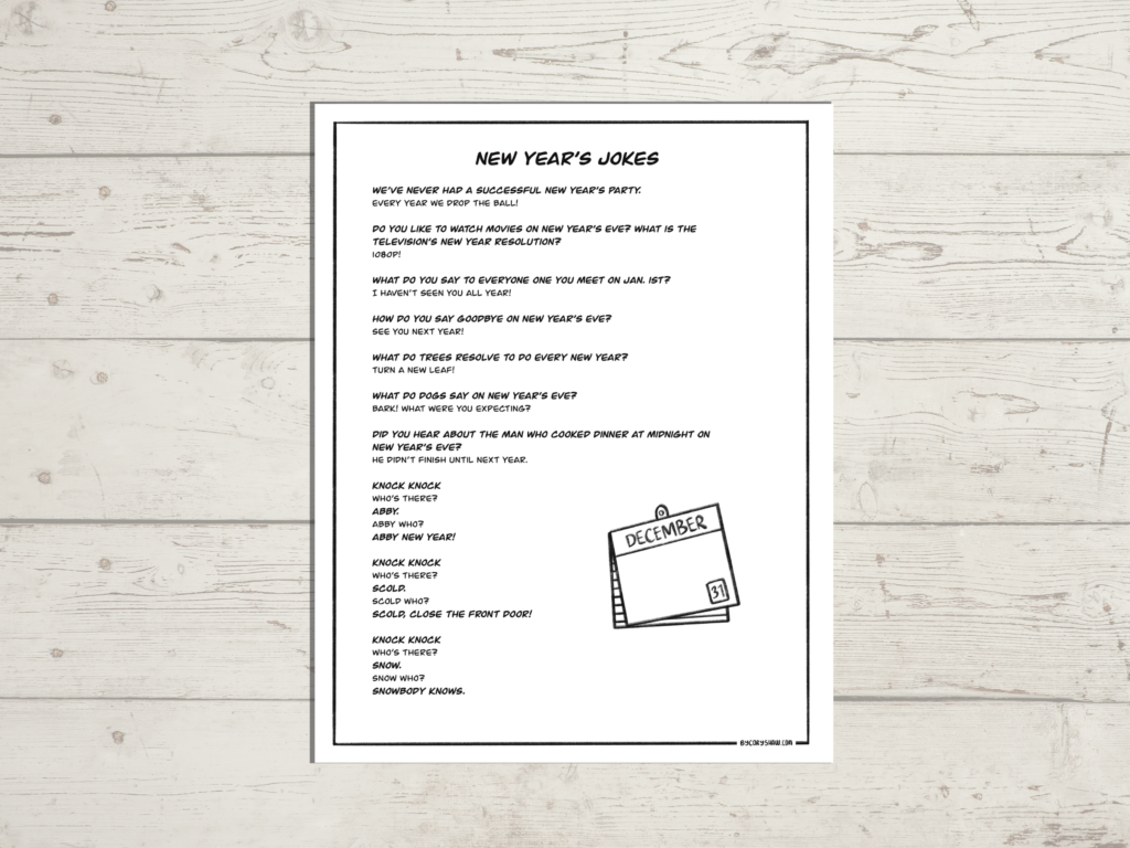 10 Kid-Friendly Jokes to Ring in the New Year - Cory Shaw